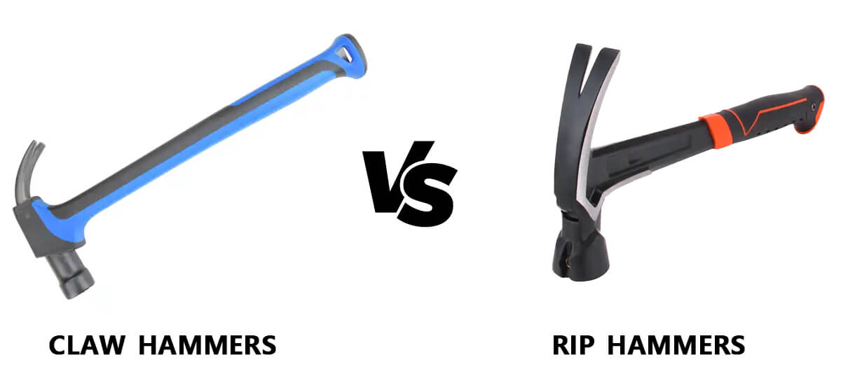 Claw hammer Vs Rip hammer: What is the difference between? | CRESTONE